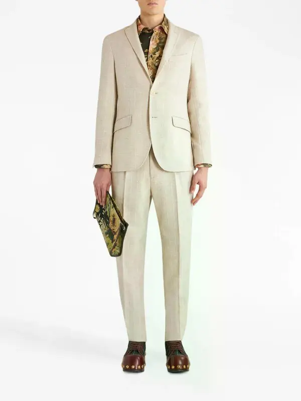 Etro Ton-sur-ton Pinstriped Blazer