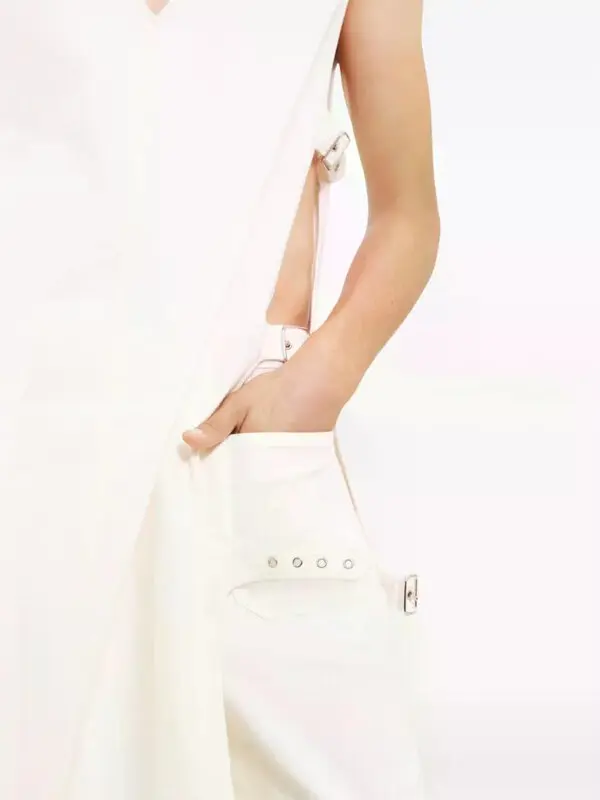 COURREGES Multiple-buckle Denim Dress