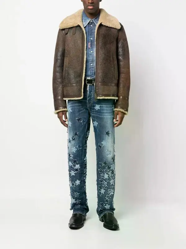 Dsquared2 Star-motif Patchwork Jeans