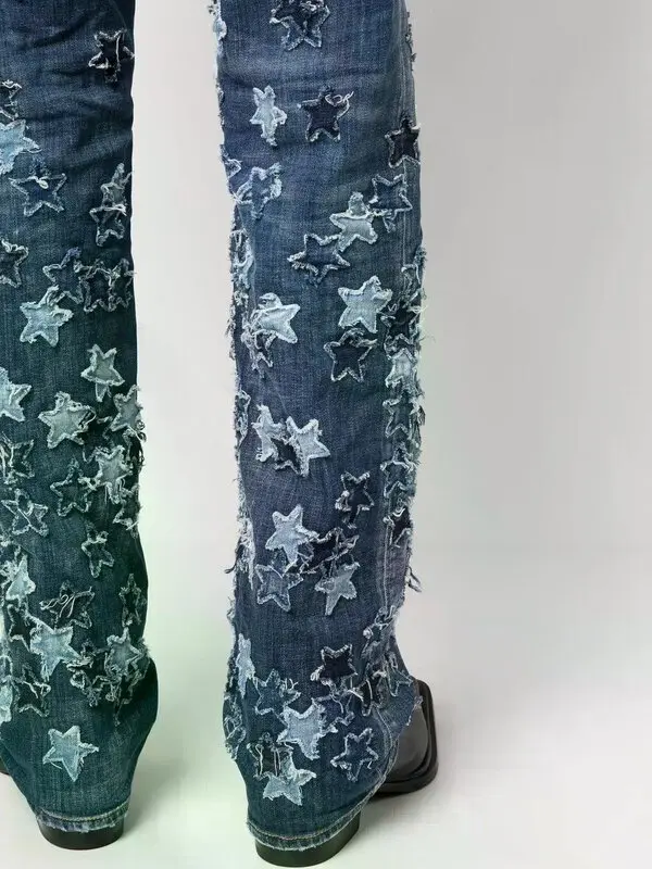 Dsquared2 Star-motif Patchwork Jeans