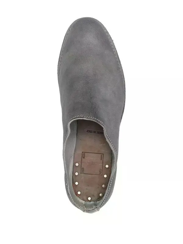 Guidi Grained Leather Mules