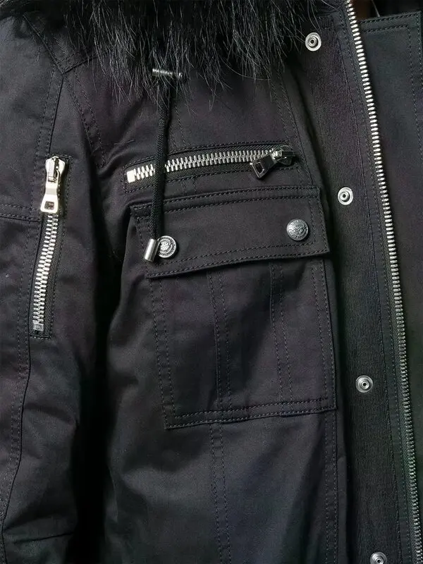 Balmain Faux-fur Trim Parka