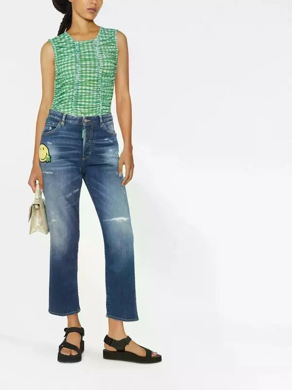 Dsquared2 Smiley Boston Straight-leg Jeans - Blue