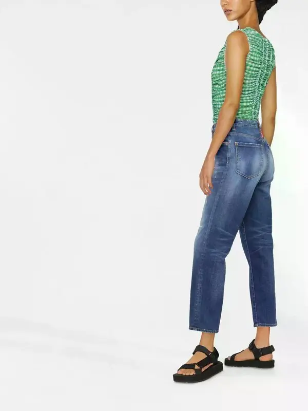 Dsquared2 Smiley Boston Straight-leg Jeans - Blue