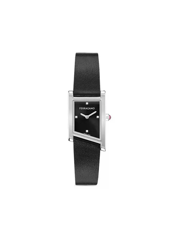 FERRAGAMO Asymetrique Quartz 36mm Watch - Black