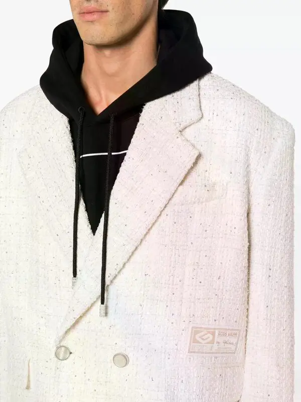Gcds Sequin-embellished Tweed Blazer