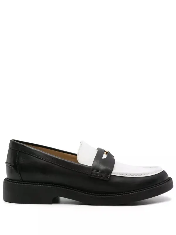 Michael Kors Logo-embossed Penny Leather Loafers