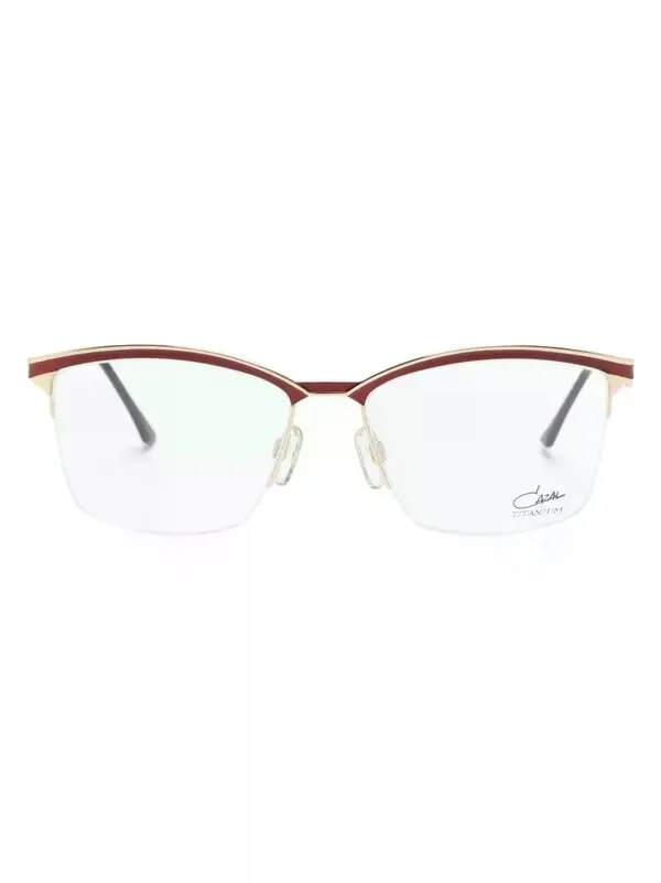 Cazal Square-frame Logo-engraved Glasses