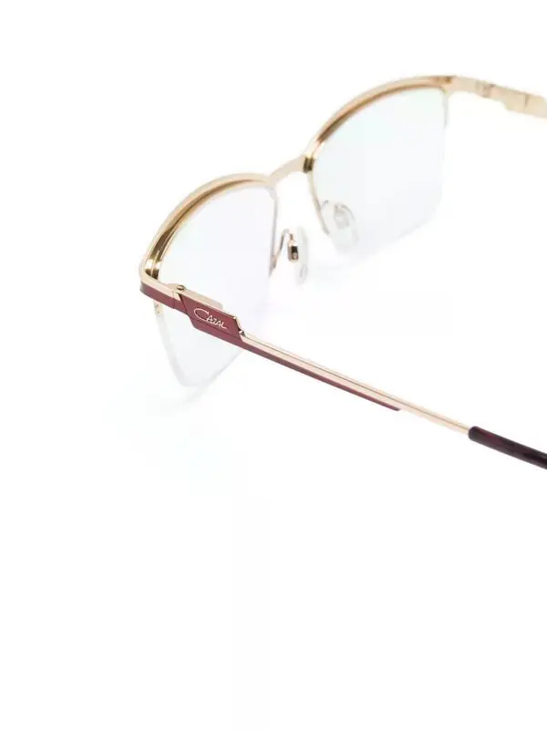 Cazal Square-frame Logo-engraved Glasses