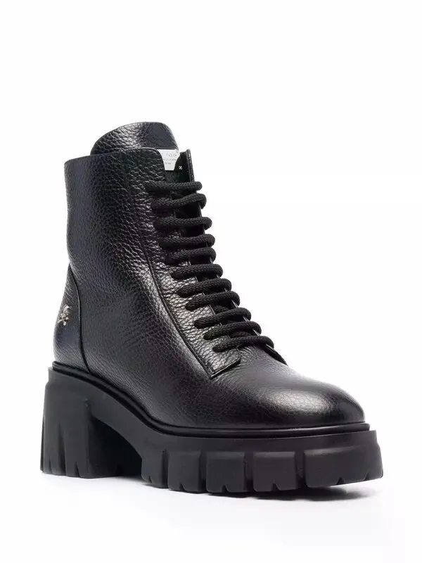 Philipp Plein Iconic Plein Leather Boots