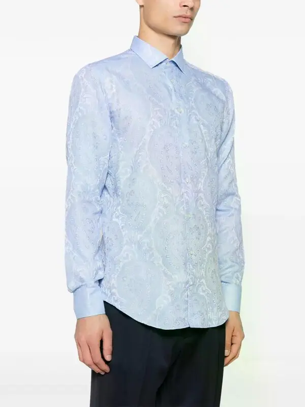 Etro Patterned-jacquard Shirt