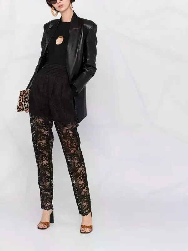 Philipp Plein Straight-leg Lace Trousers