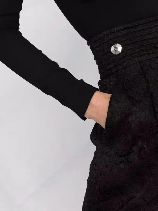 Philipp Plein Straight-leg Lace Trousers