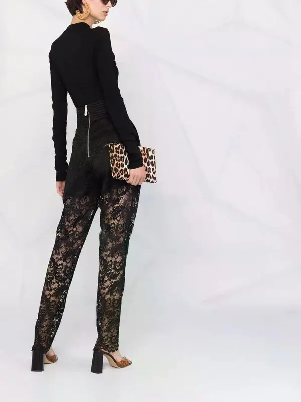 Philipp Plein Straight-leg Lace Trousers