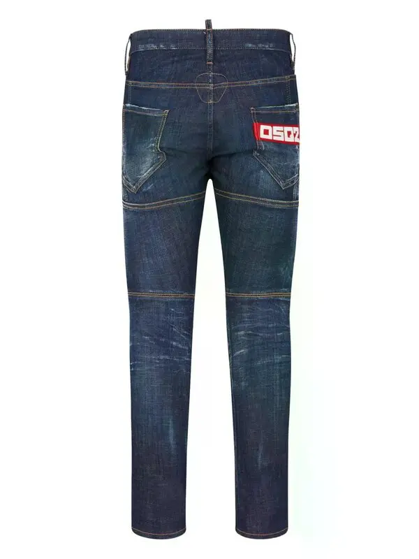 Dsquared2 Logo-appliqué Straight-leg Jeans