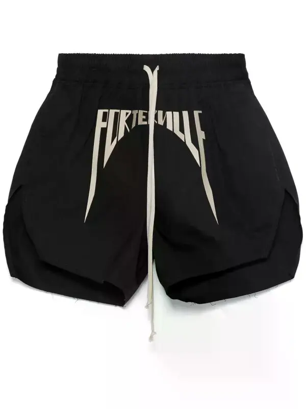 Rick Owens Motif-embroidered Track Shorts