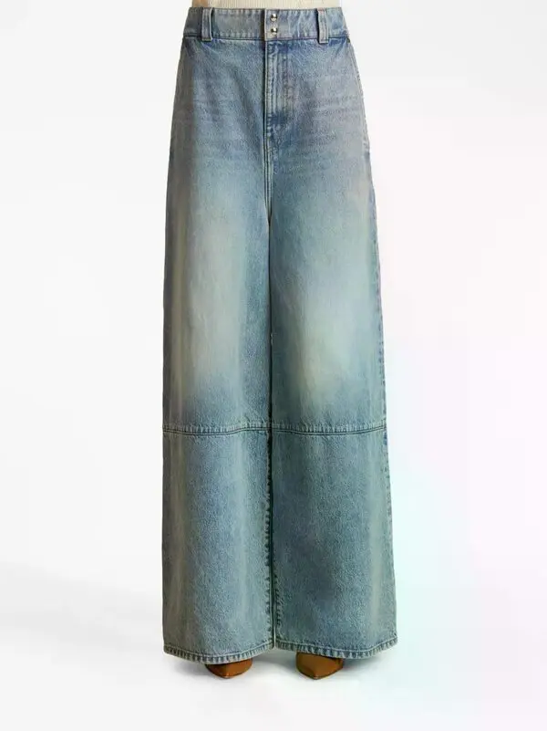 Khaite Isla High-rise Wide-leg Jeans