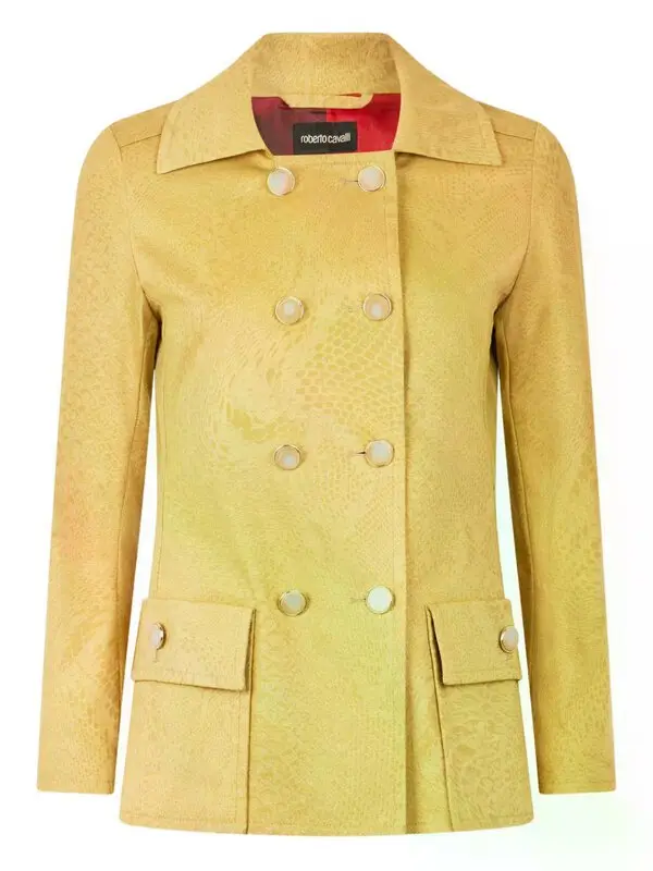 Roberto Cavalli Double-breasted Fitted Jacket