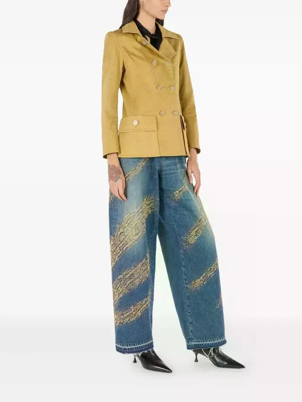 Roberto Cavalli Double-breasted Fitted Jacket