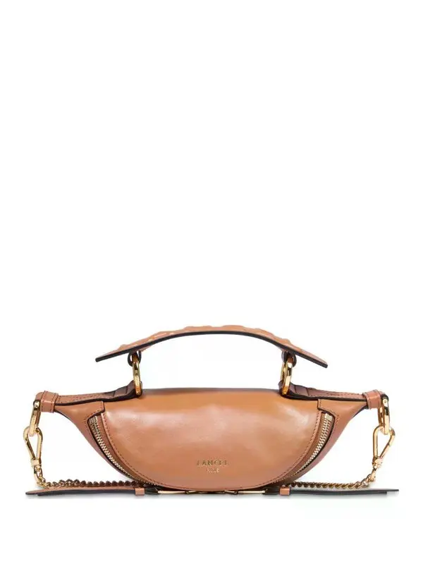 LANCEL Origami Mini Zip Crossbody Bag - Brown