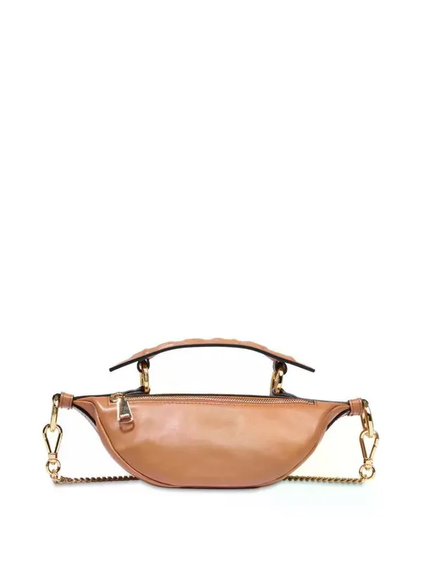 LANCEL Origami Mini Zip Crossbody Bag - Brown