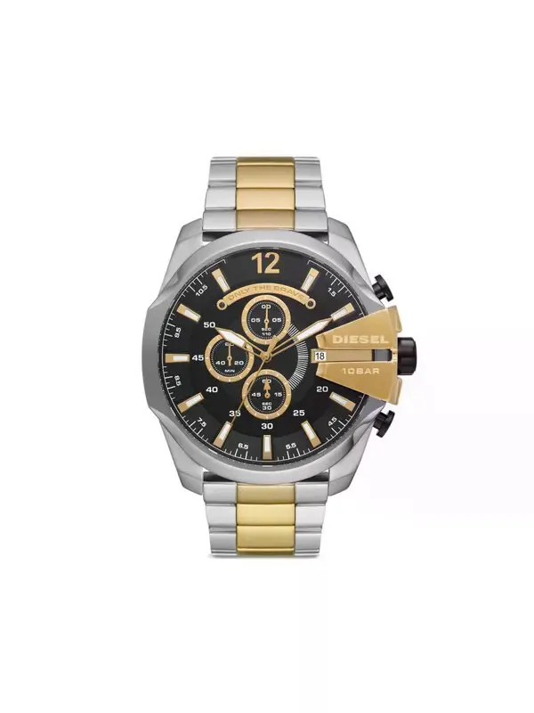 DIESEL® Mega Chief 51mm Chronograph Watch - Black