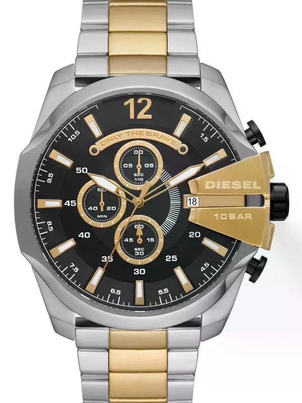 DIESEL® Mega Chief 51mm Chronograph Watch - Black