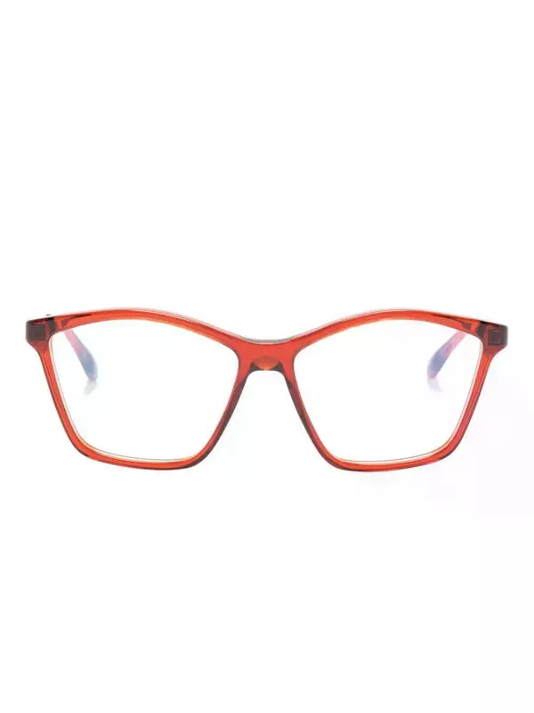 Victoria Beckham Logo-engraved Cat-eye Frame Glasses - Red