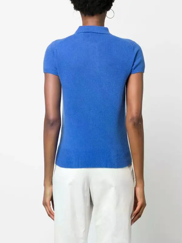 Ralph Lauren Polo Pony Cashmere Polo Top