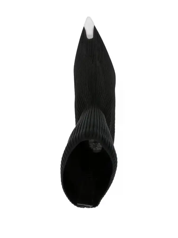 Alexander McQueen Slash Knit 90mm Ankle Boots