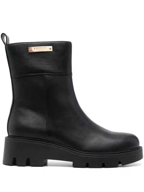 TWINSET Logo-plaque Boots
