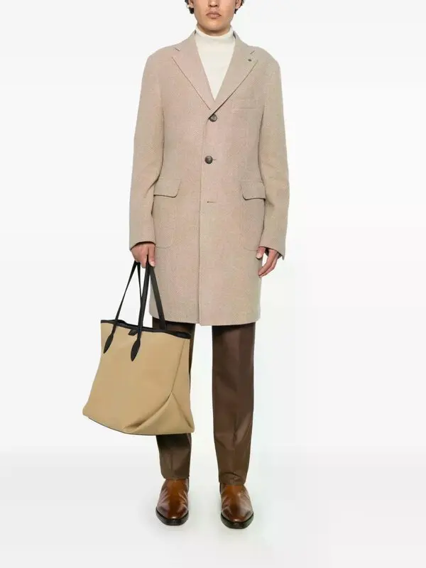 Tagliatore Single-breasted Belted Coat