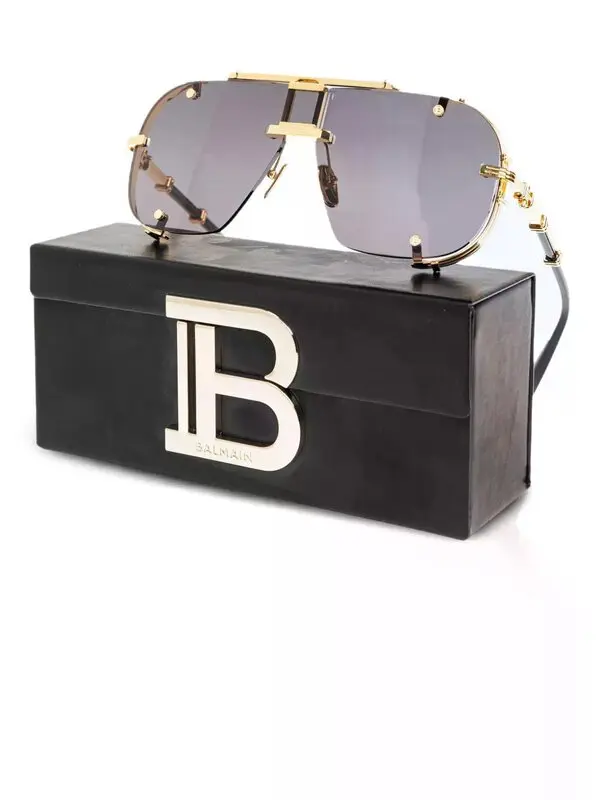 Balmain Logo-engraved Sunglasses