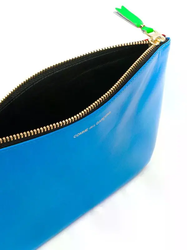 Comme Des Garçons Colour-block Leather Wallet