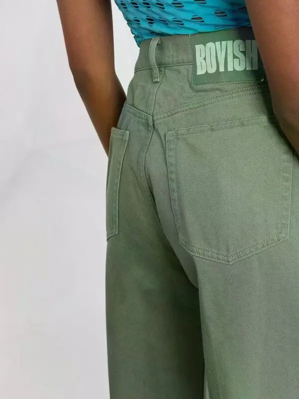 Boyish Logo-patch Straight-leg Jeans
