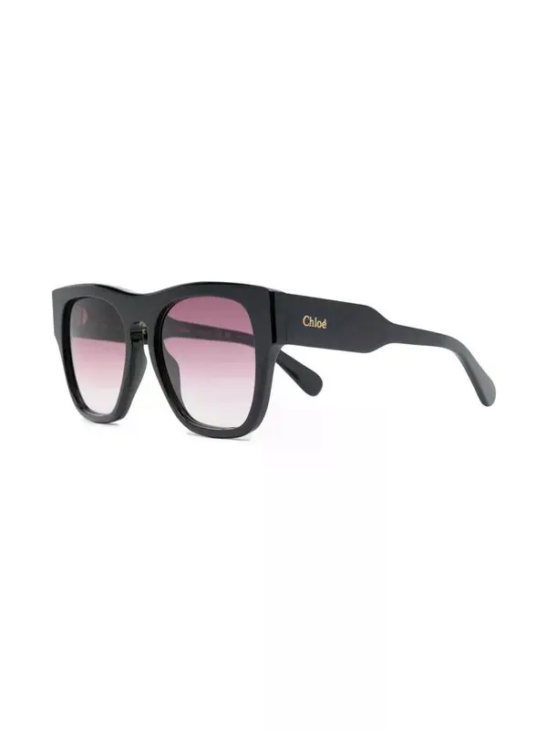 Chloé Polished Square-frame Sunglasses - Black