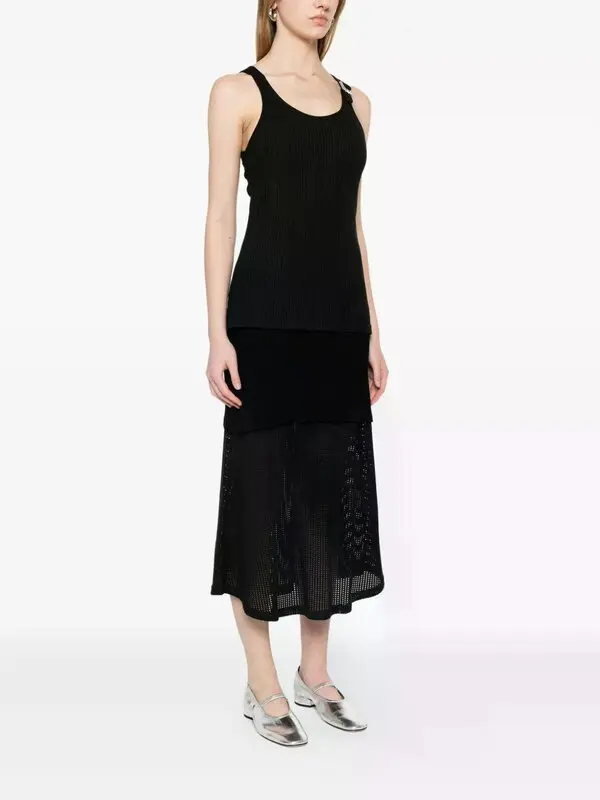 WALES BONNER Serenity Midi Dress - Black