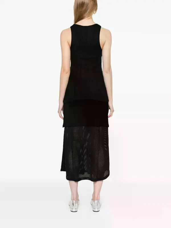 WALES BONNER Serenity Midi Dress - Black
