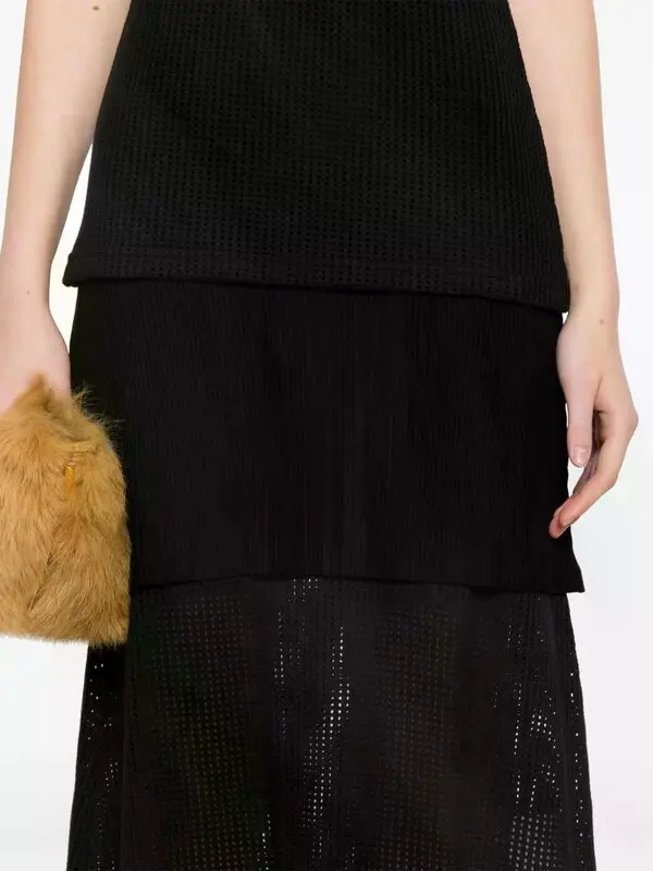 WALES BONNER Serenity Midi Dress - Black