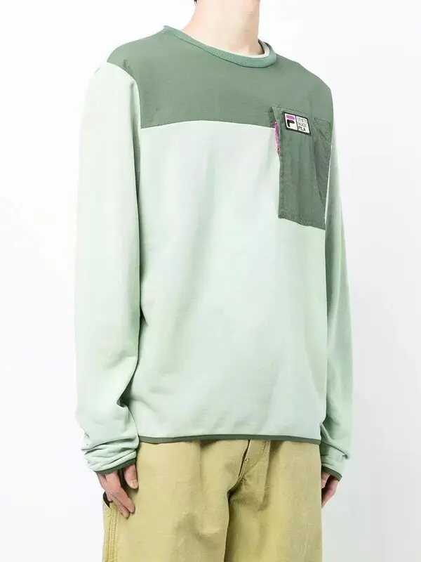 FILA Colour-block Sweatshirt - Green