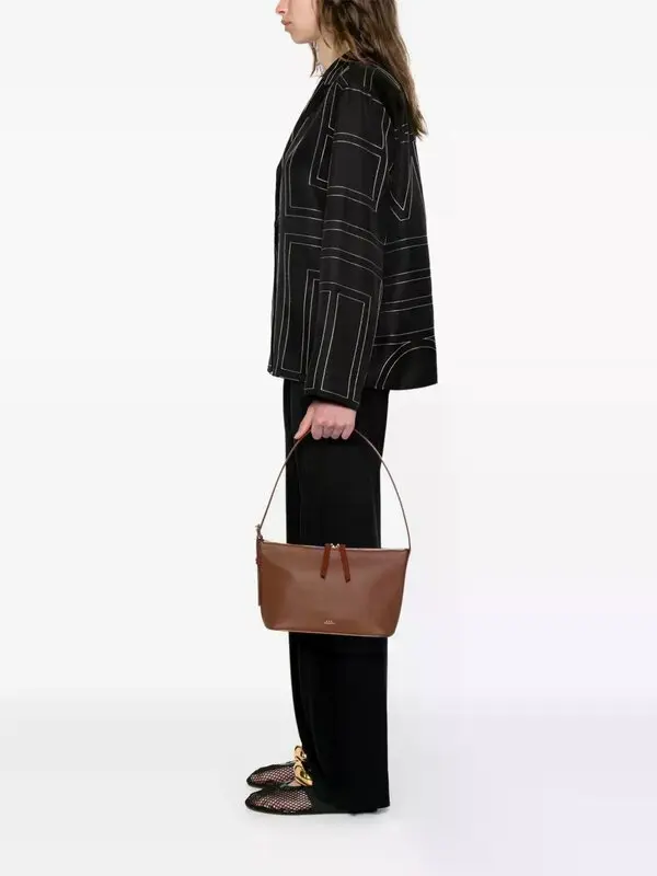 A.p.c. Leather Shoulder Bag - Brown
