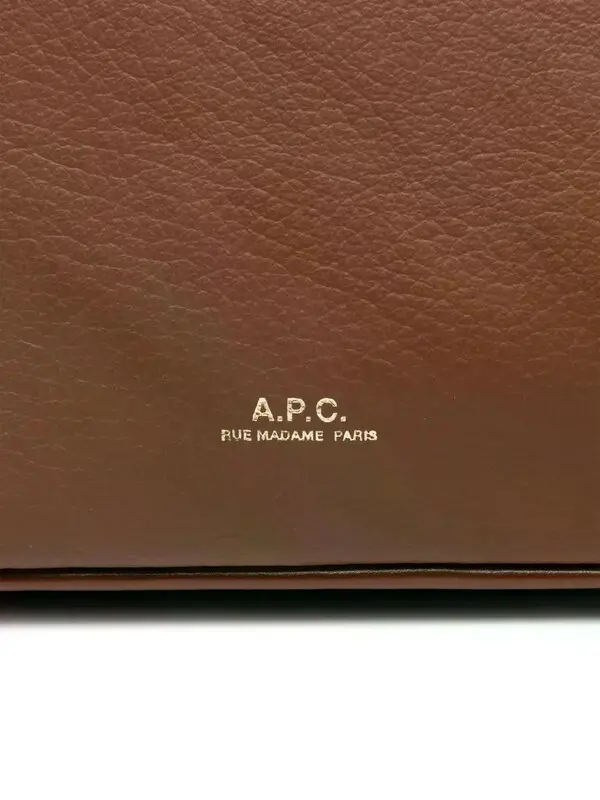A.p.c. Leather Shoulder Bag - Brown