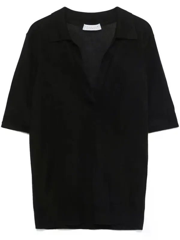 Gabriela Hearst Frank Polo Top - Black