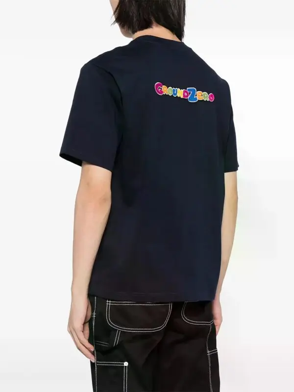 GROUND ZERO Logo-print Cotton T-shirt