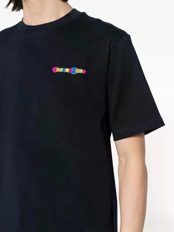 GROUND ZERO Logo-print Cotton T-shirt