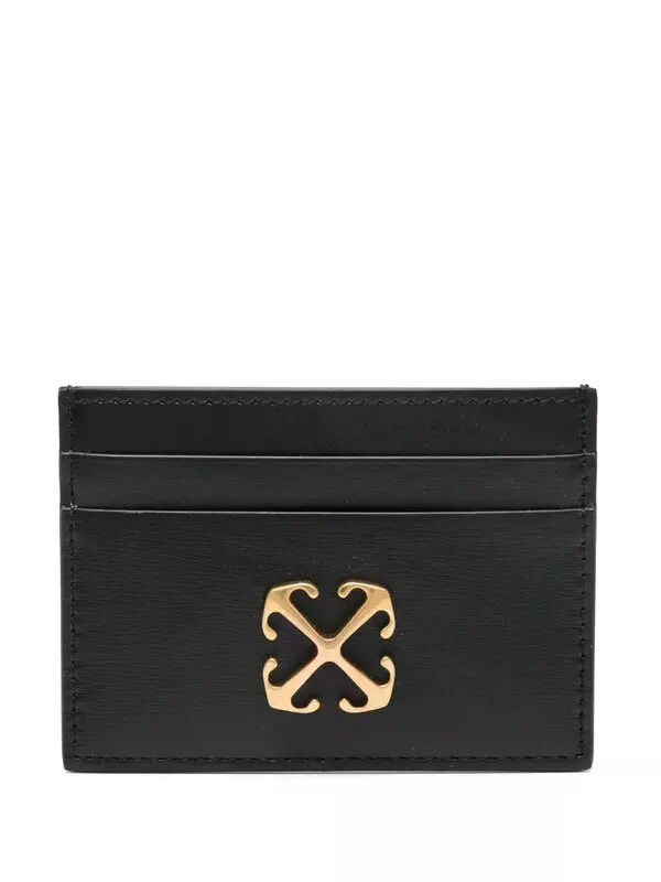 Off-White Jitney Simple Leather Cardholder - Black