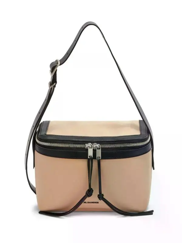 JIL SANDER Leather Shoulder Bag - Brown