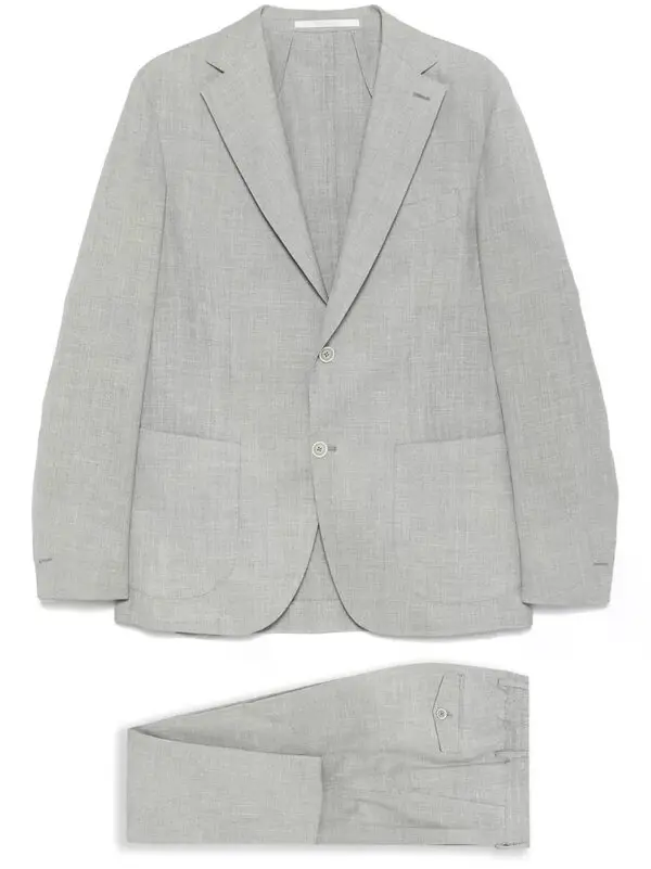 Eleventy Mélange Suit - Grey
