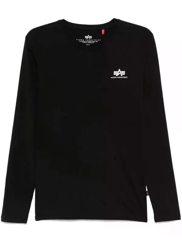Alpha Industries Flocked-logo T-shirt