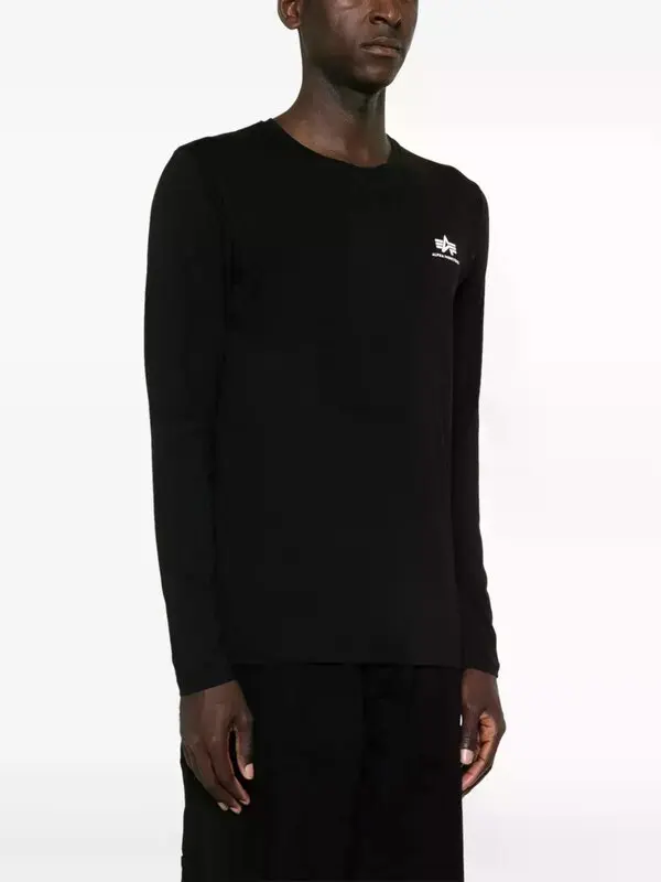 Alpha Industries Flocked-logo T-shirt